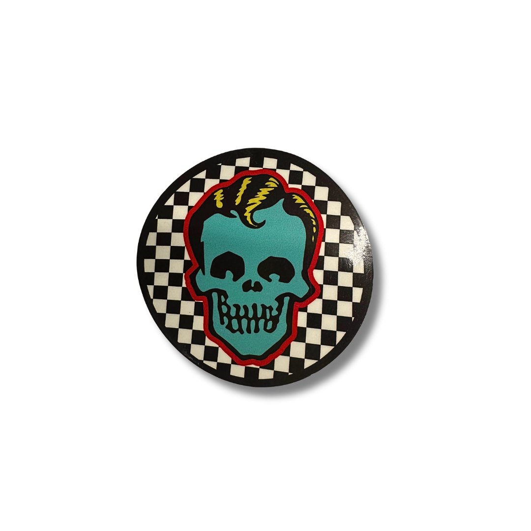 Checkered Rad Dude Sticker – Rad Coffee